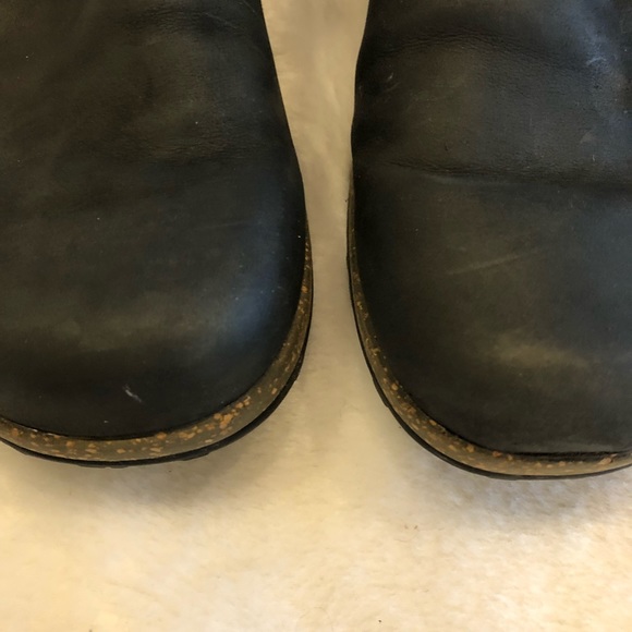 Teva | Shoes | Teva Black Leather Clog Mule Slides Sandals 85 | Poshmark